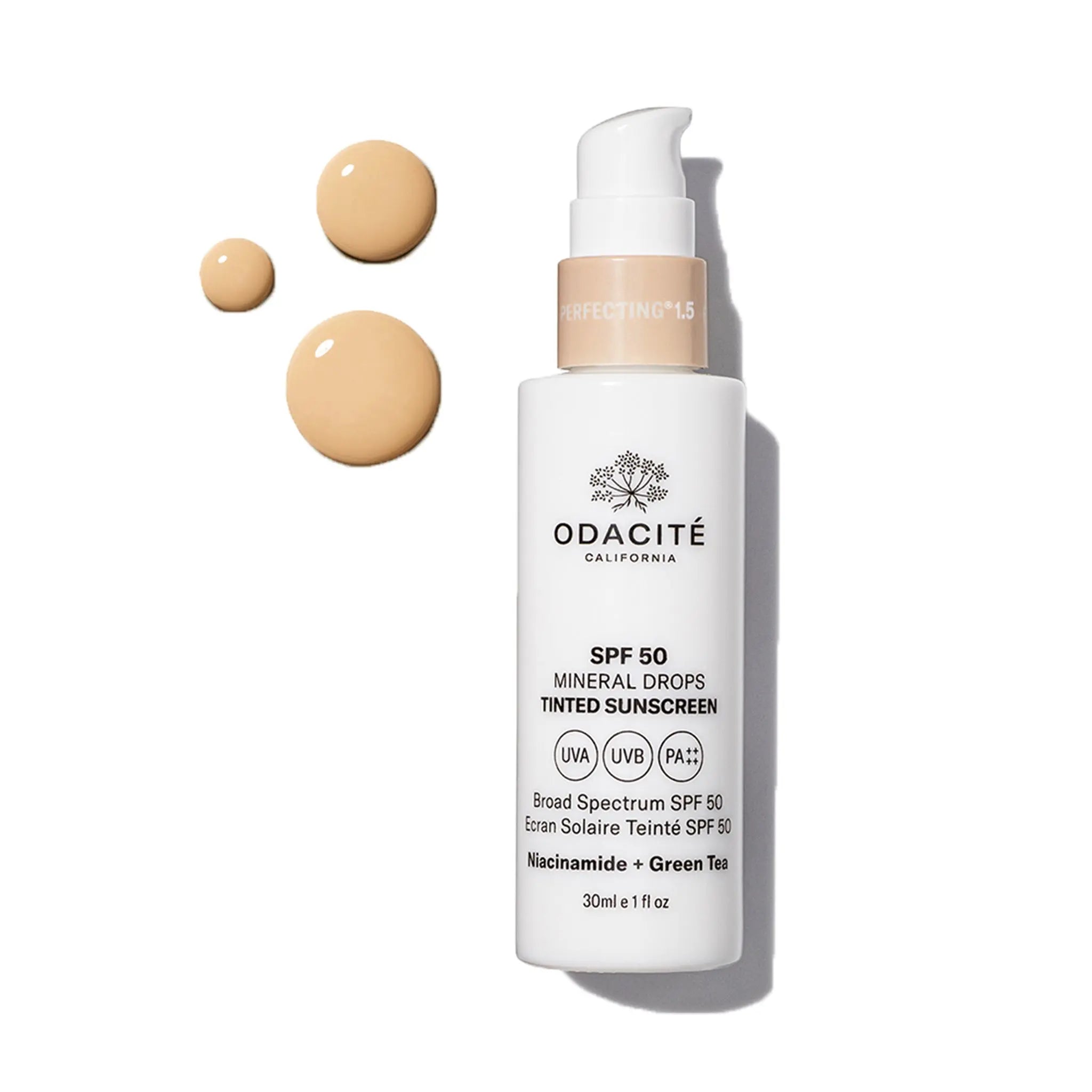 SPF 50 Tinted Mineral Drops, Shade 1.5 – Cake Skincare